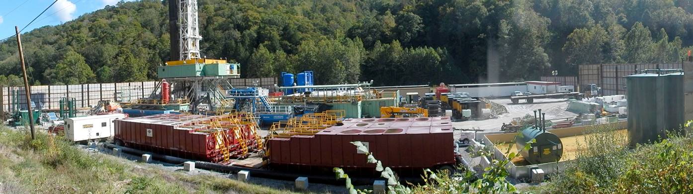 Problem location for fracking well pad Wetzel County West Virginia