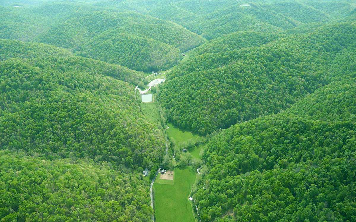 WV Frack Fields Flyover, Part 2: Well Pads and Holding Ponds
